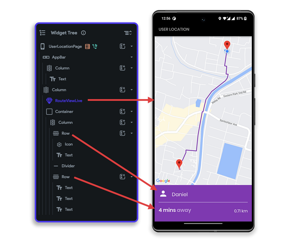 Live Tracking in Google Maps Using FlutterFlow and Firebase - Driver App