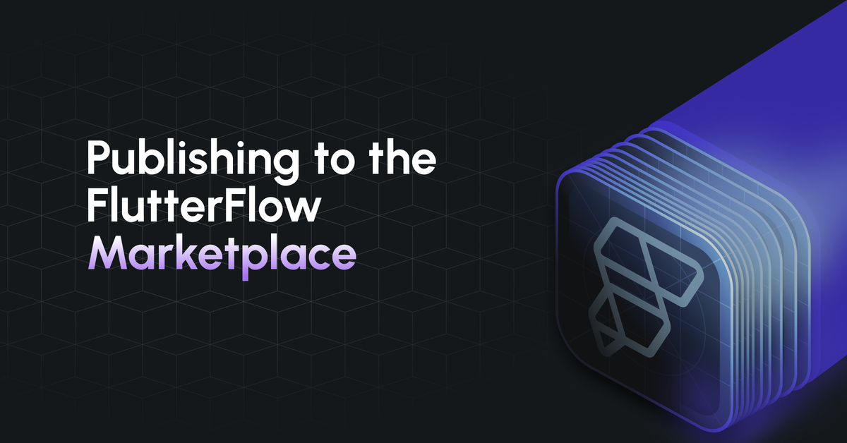 Publishing to the FlutterFlow Marketplace