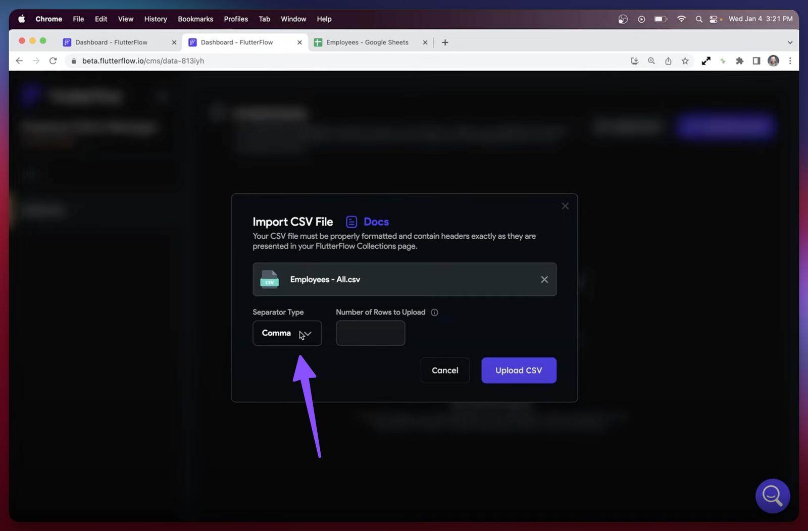 How to Import a CSV Into FlutterFlow