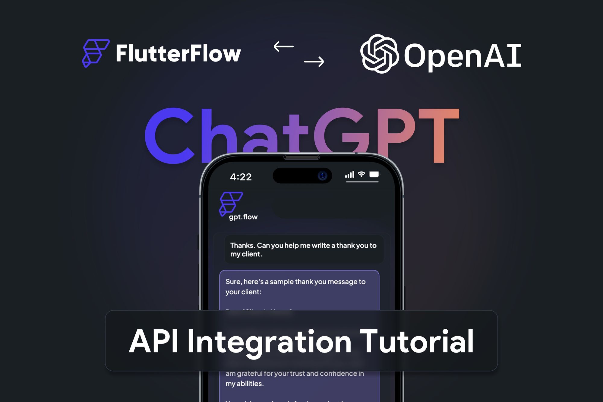 Integrating ChatGPT with FlutterFlow: A Step-by-Step Tutorial