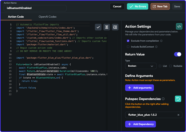 Creating An App For Interacting With Iot Devices Using Ble And Flutterflow